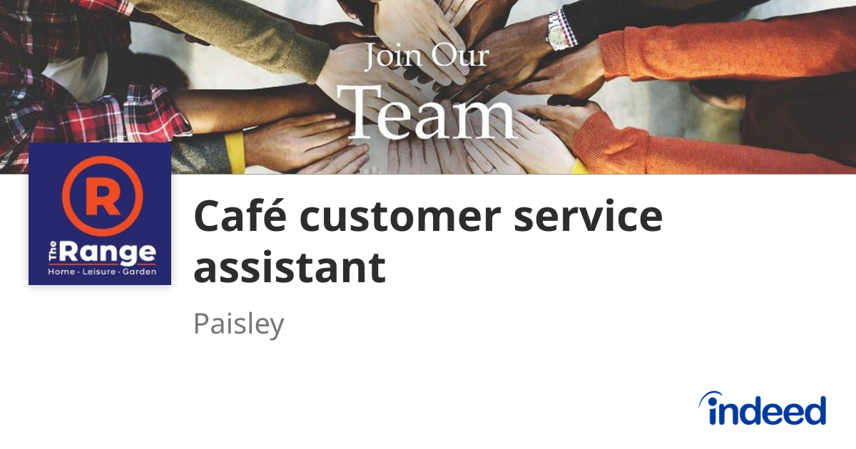 Café customer service assistant - Paisley - Indeed.com