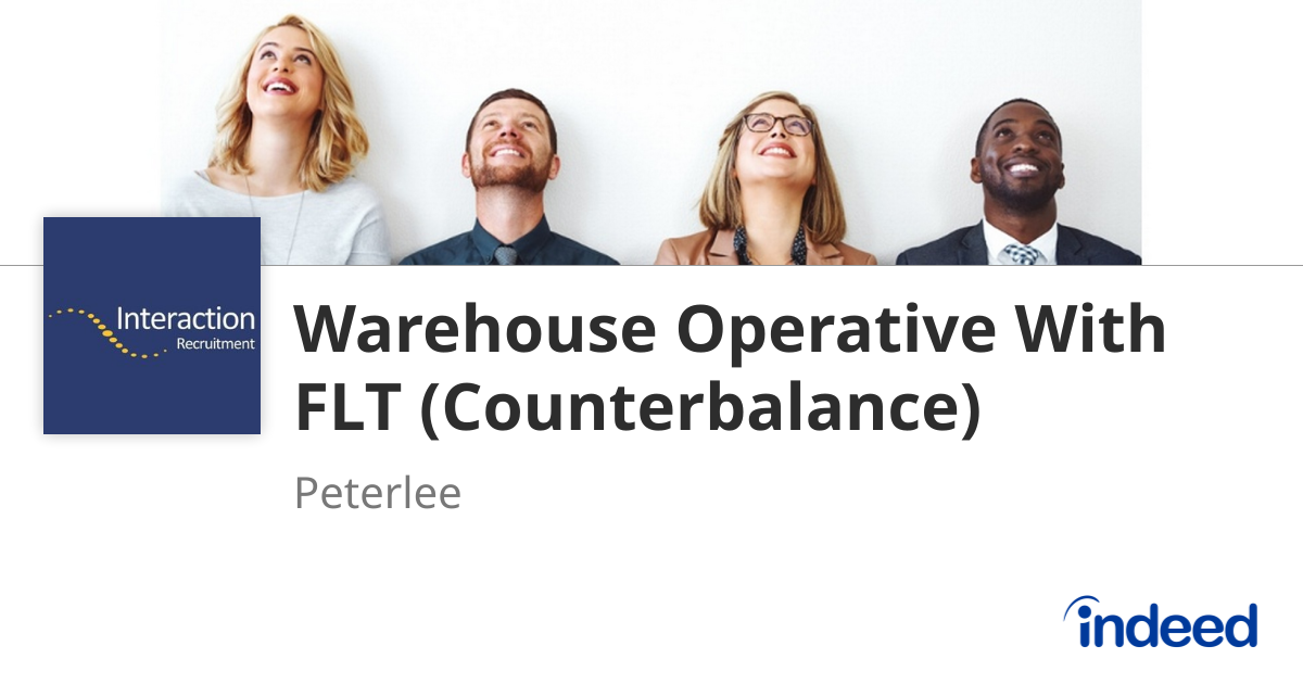 Warehouse Operative With FLT (Counterbalance) - Peterlee - Indeed.com