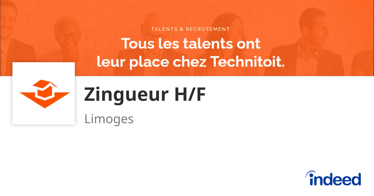 Zingueur H/F - Limoges (87) - Indeed.com