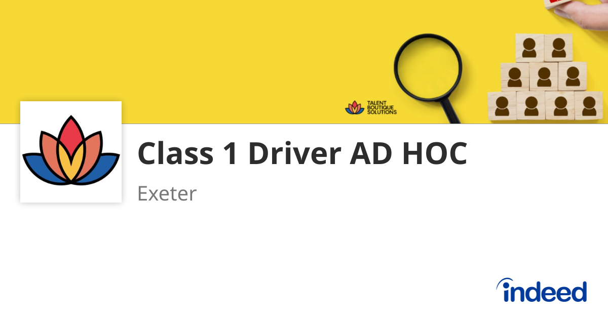 Class 1 Driver AD HOC - Exeter - Indeed.com