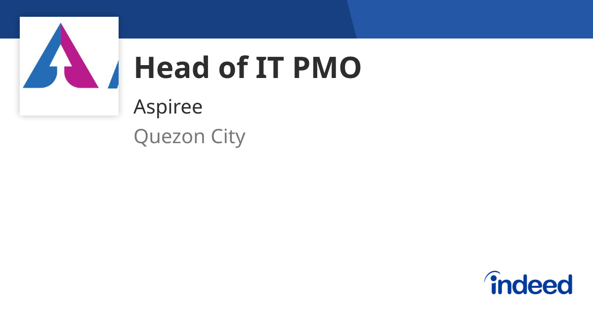 Head of IT PMO - Quezon City - Indeed.com