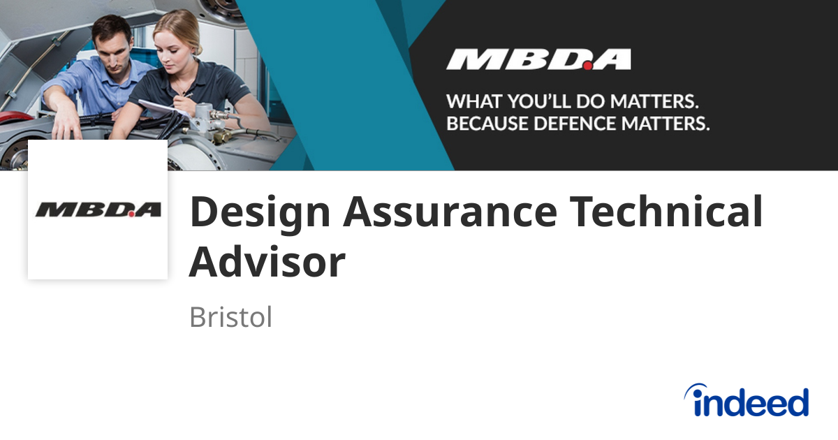 Design Assurance Technical Advisor - Bristol BS34 7QS - Indeed.com