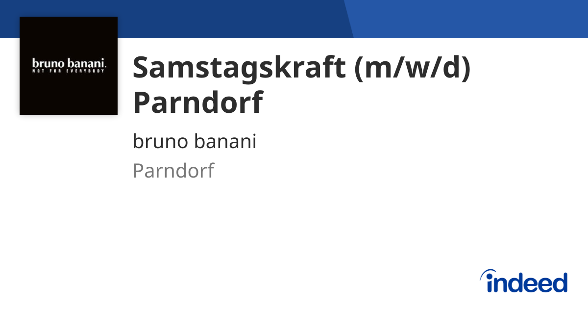 Samstagskraft (m/w/d) Parndorf - Parndorf, B - Indeed.com