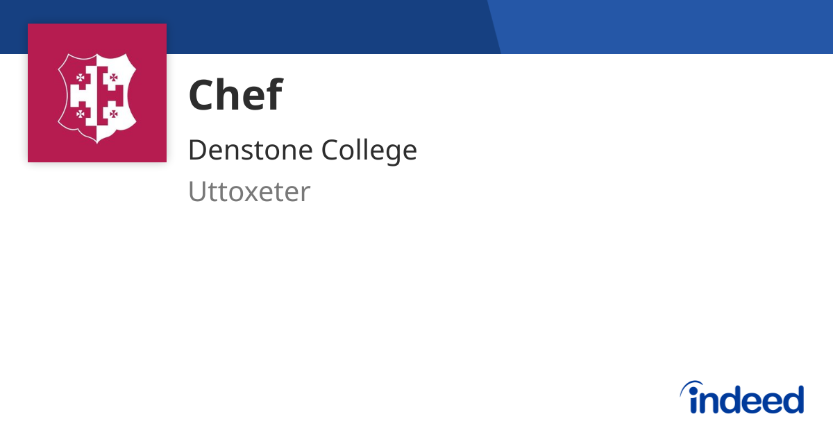 Chef - Uttoxeter ST14 5HN - Indeed.com