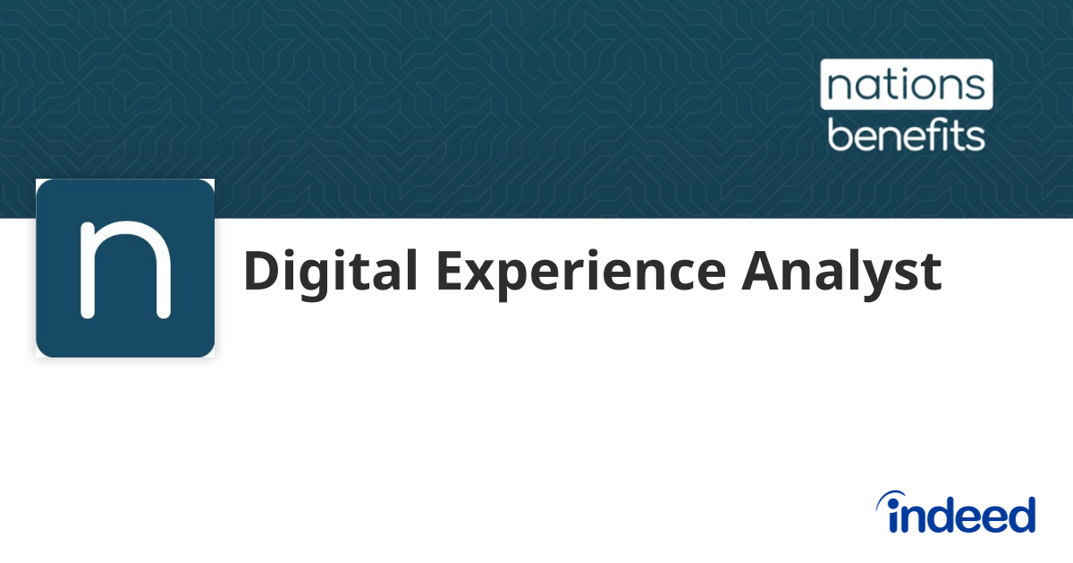 Digital Experience Analyst - Hyderabad, Telangana - Indeed.com