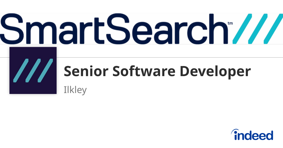 Senior Software Developer - Ilkley LS29 8FL - Indeed.com