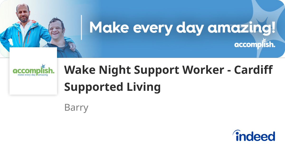 Waking Night Support Worker, Barry - Barry - Indeed.com