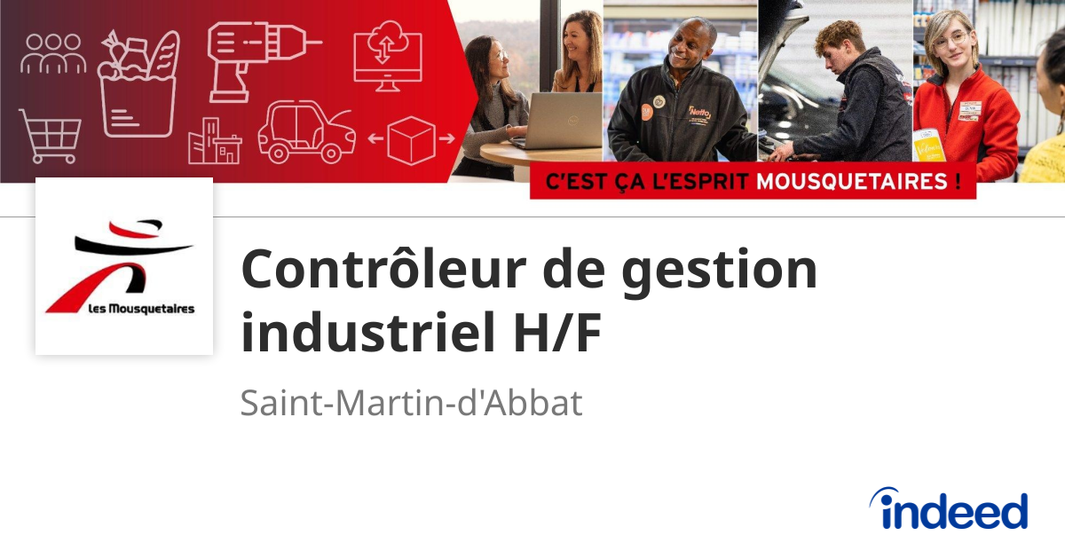 CONTROLEUR DE GESTION H/F - 45110 Saint-Martin-d'Abbat - Indeed.com