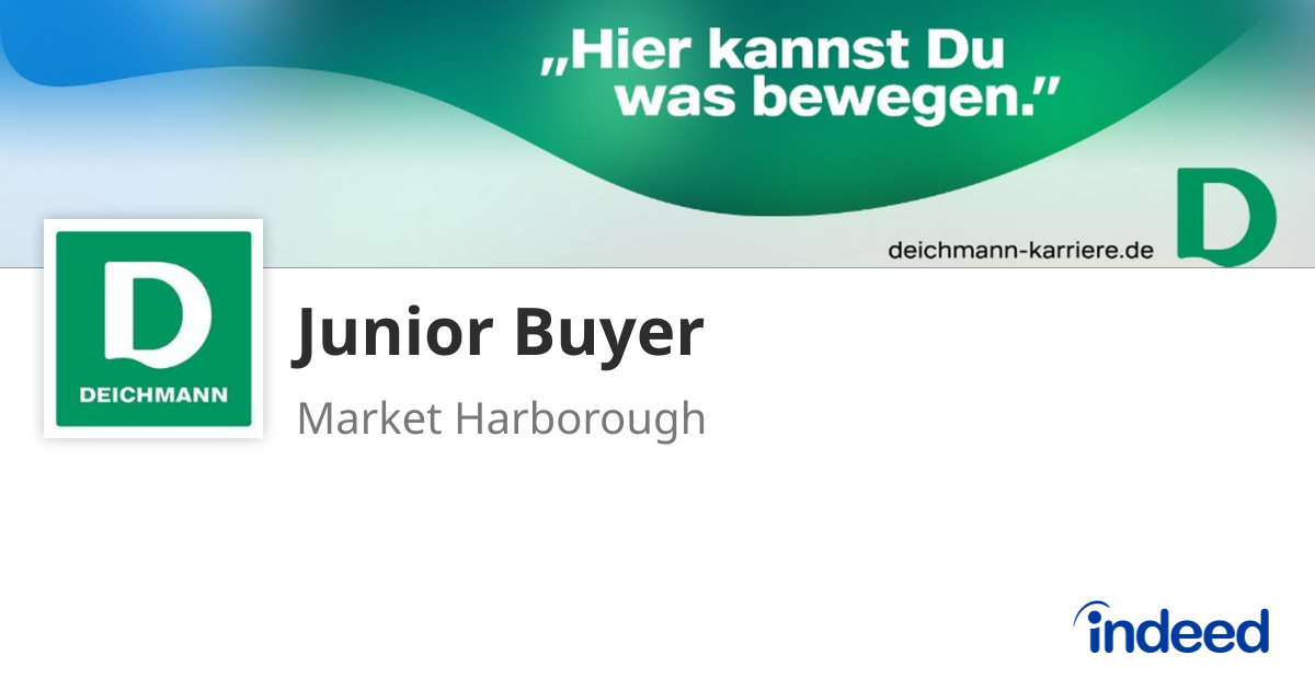 Junior Buyer - Market Harborough LE16 9HW - Indeed.com