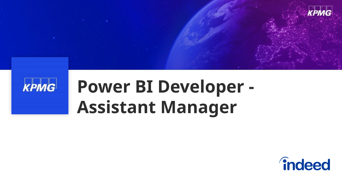 Power BI Developer - Assistant Manager - Bengaluru, Karnataka - Indeed.com