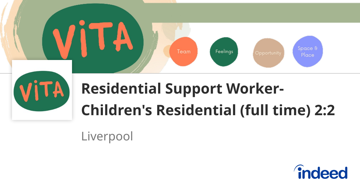 Residential Support Worker- Children's Residential (full time) 2:2 ...