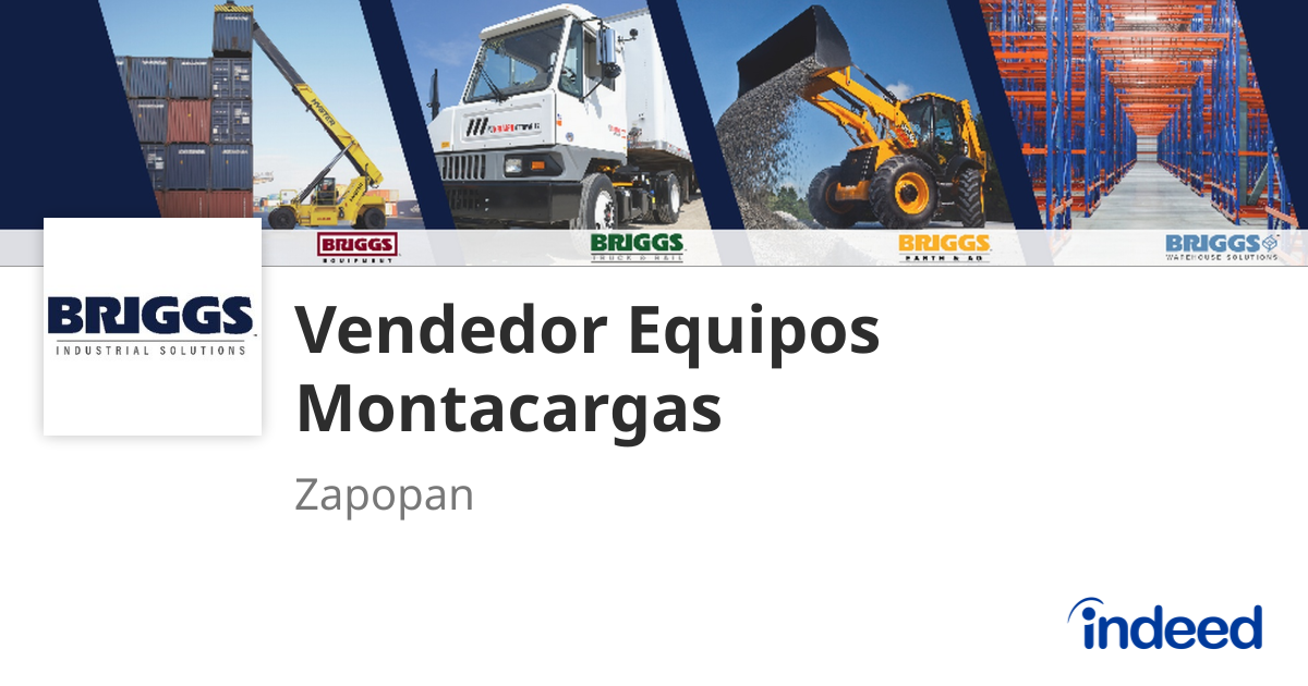 Vendedor Equipos Montacargas - Zapopan, Jal. - Indeed.com