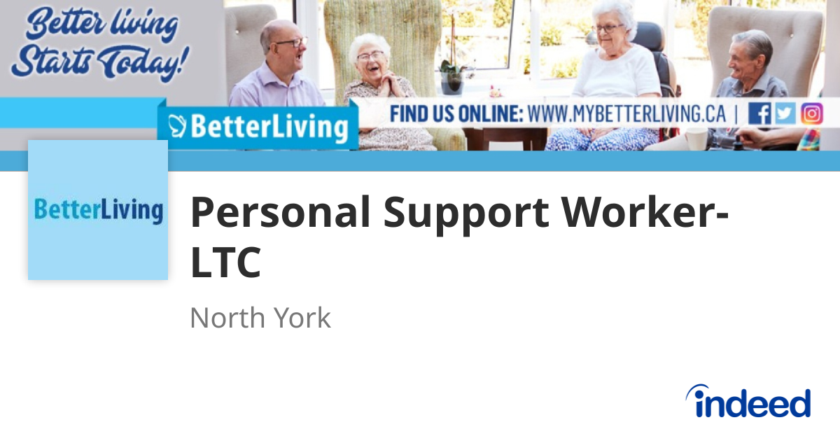 Personal Support Worker- LTC - North York, ON M3C 2C3 - Indeed.com