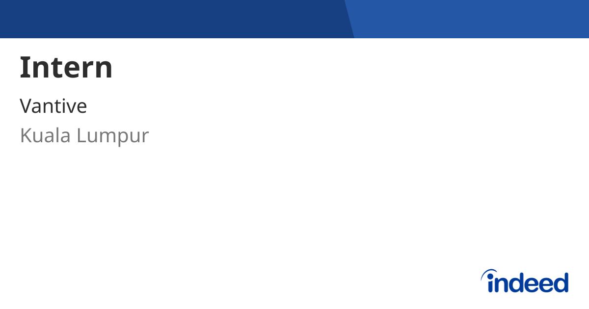 Intern - Kuala Lumpur - Indeed.com