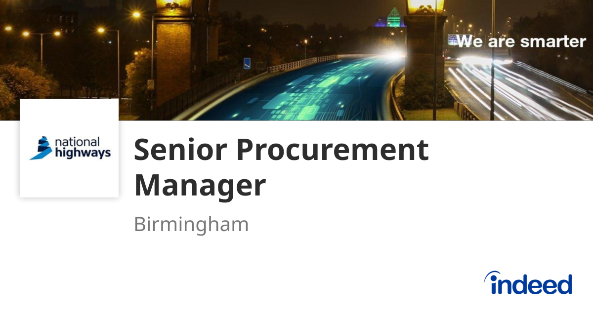 Senior Procurement Manager - Birmingham - Indeed.com