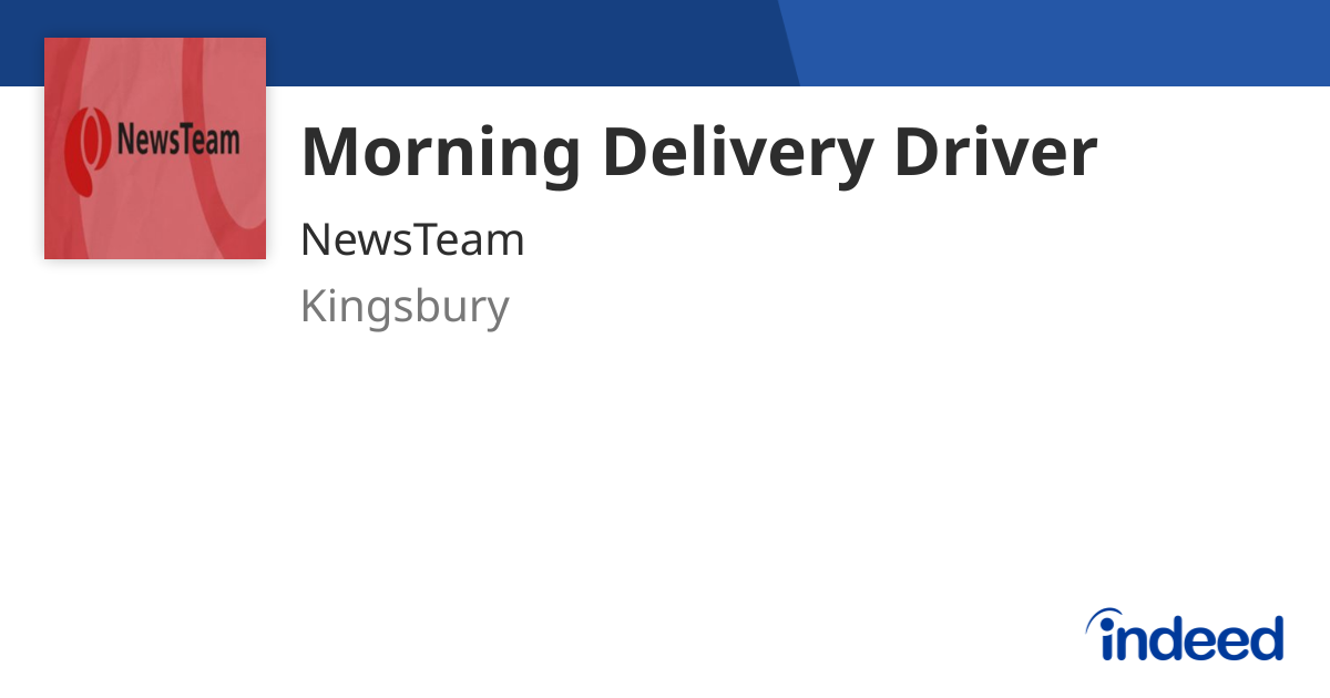 Morning Delivery Driver - Kingsbury B78 3QA - Indeed.com