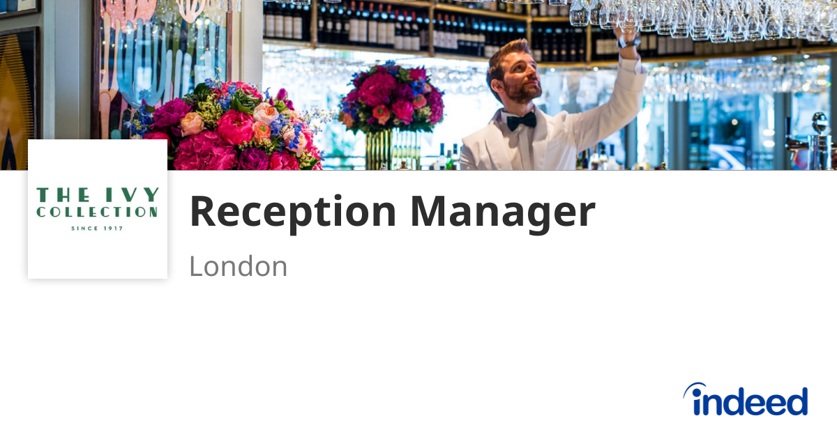 Reception Manager - London SW19 - Indeed.com