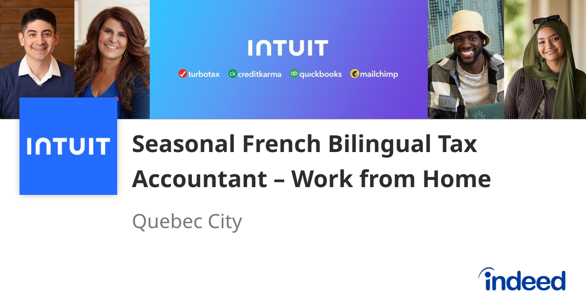 Seasonal French Bilingual Tax Accountant – Work from Home - Ville de ...