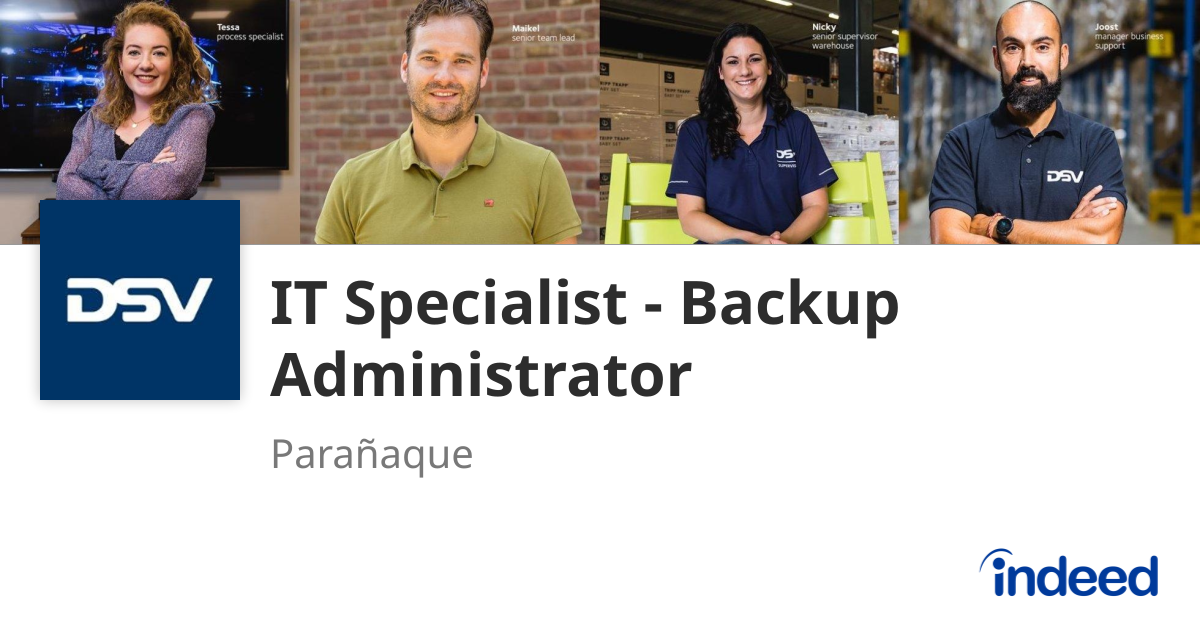 IT Specialist - Backup Administrator - Parañaque - Indeed.com