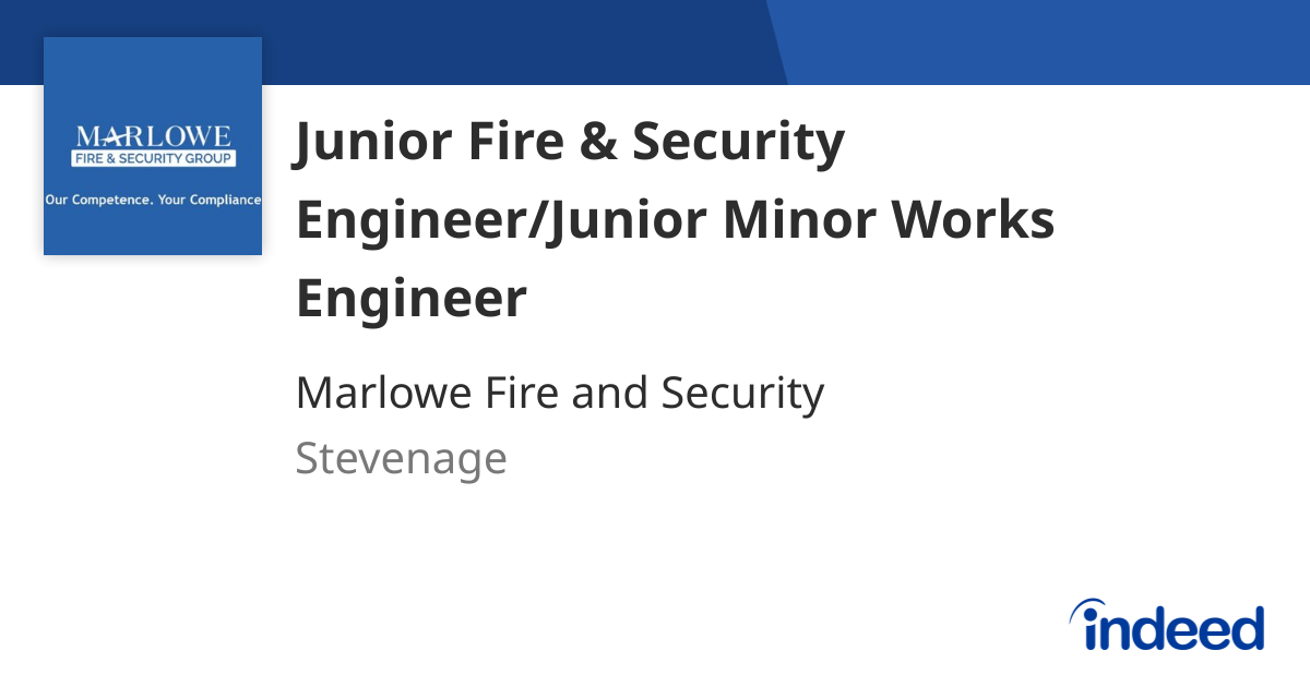 Junior Minor Works Engineer - Stevenage - Indeed.com