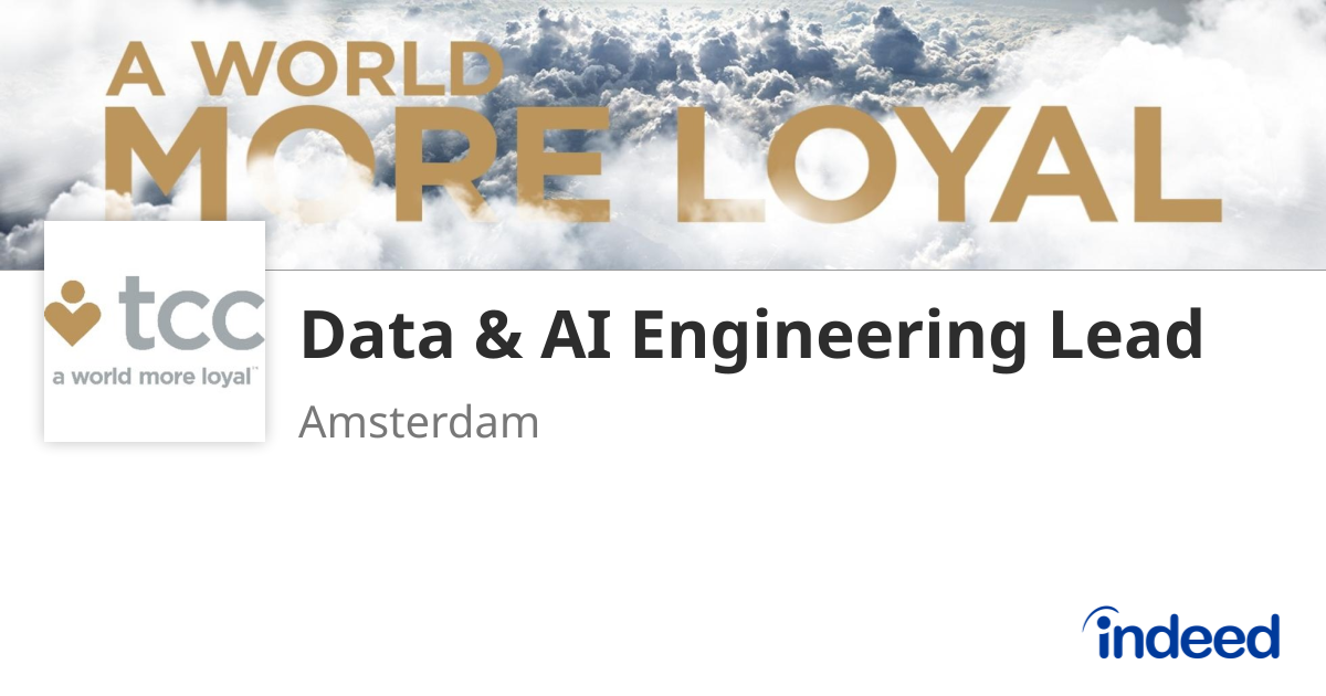 Data & AI Engineering Lead - Amsterdam - Indeed.com