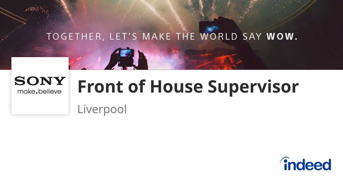 Front of House Supervisor - Liverpool L3 9PP - Indeed.com