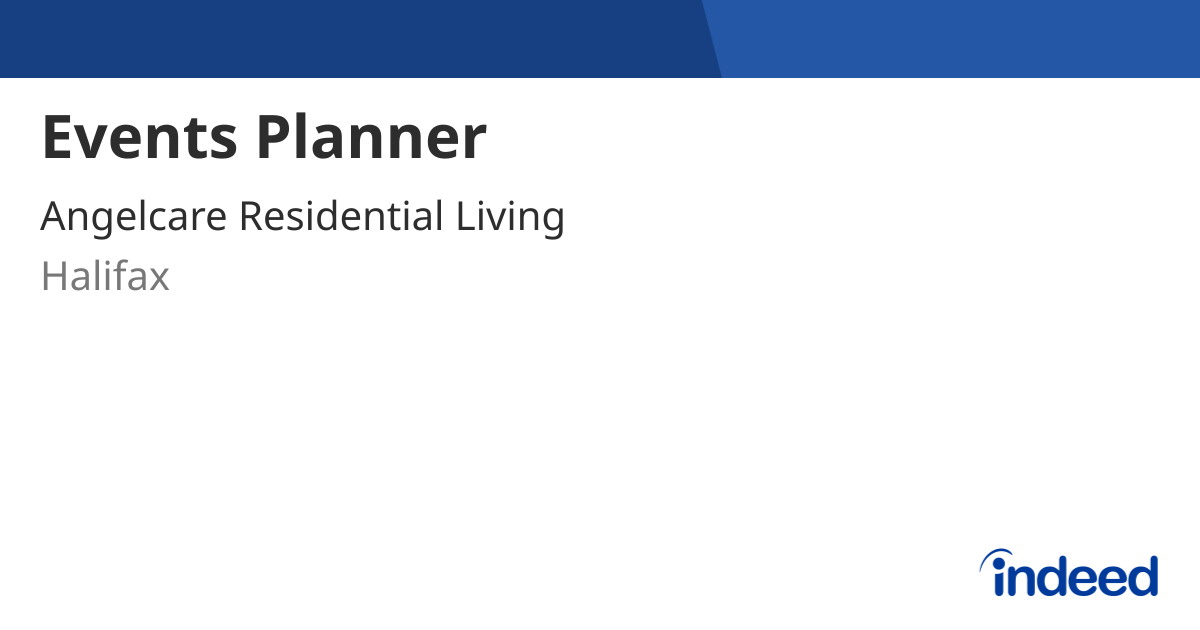 Events Planner - Halifax HX4 8BL - Indeed.com
