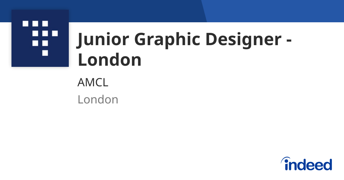 Junior Graphic Designer - London - Indeed.com