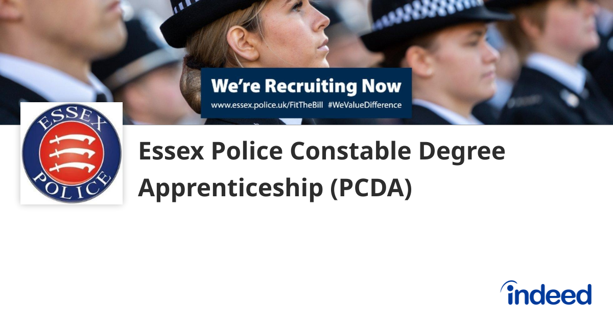 Essex Police Constable Degree Apprenticeship (PCDA) - Essex - Indeed.com