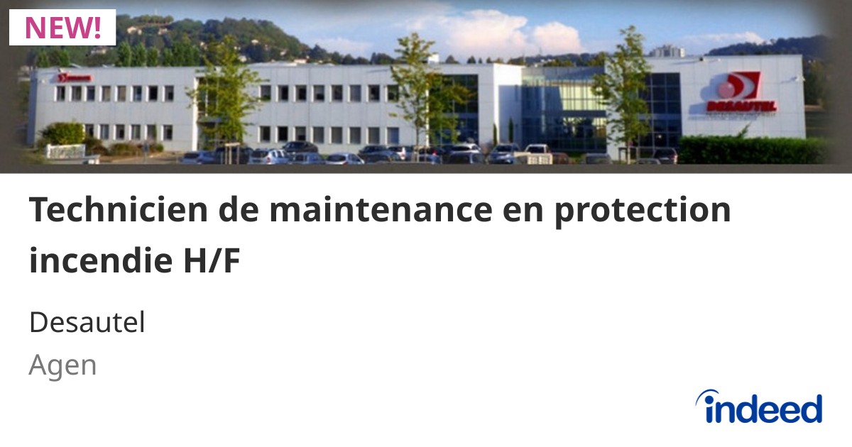 Technicien de maintenance en protection incendie H/F - Agen (47 ...