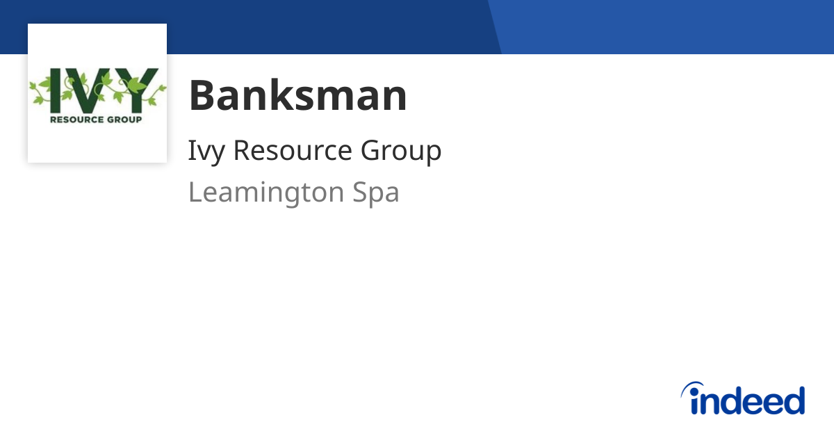 Banksman - Leamington Spa - Indeed.com