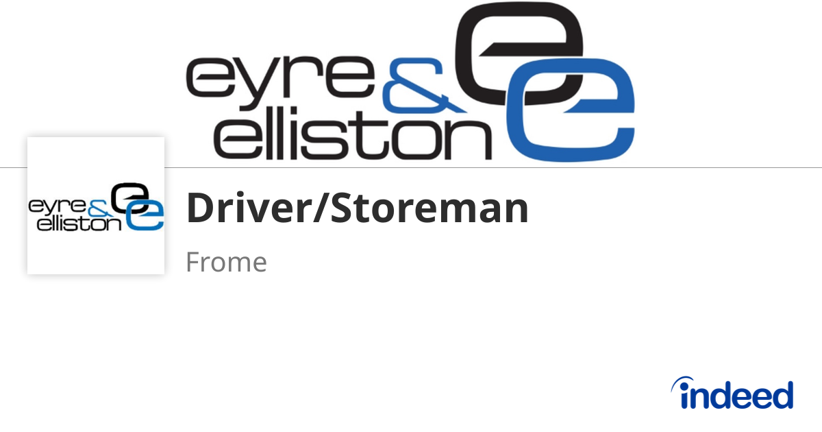 Driver/Storeman - Frome BA11 2FB - Indeed.com
