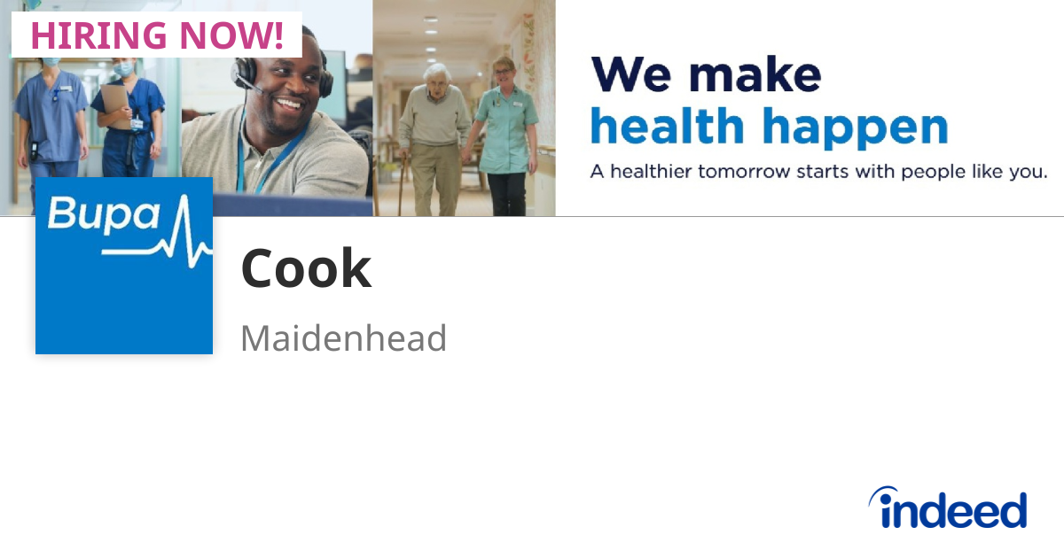 Cook - Maidenhead SL6 6DN - Indeed.com