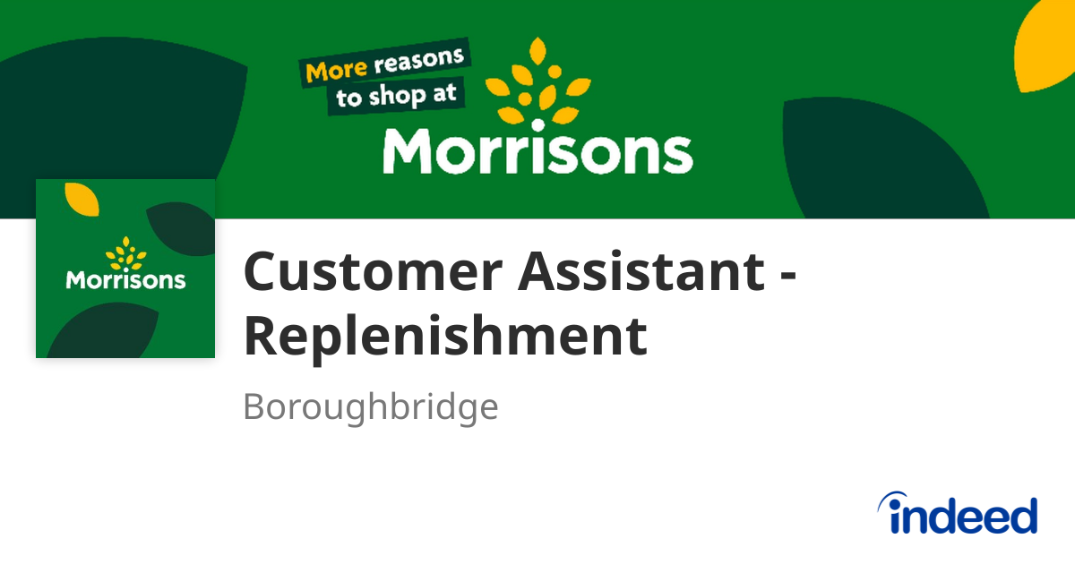 Customer Assistant - Replenishment - Boroughbridge YO51 9HS - Indeed.com