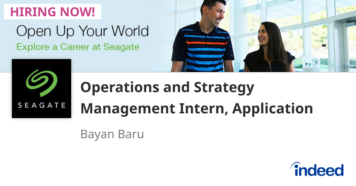 Operations and Strategy Management Intern, Application Portfolio ...