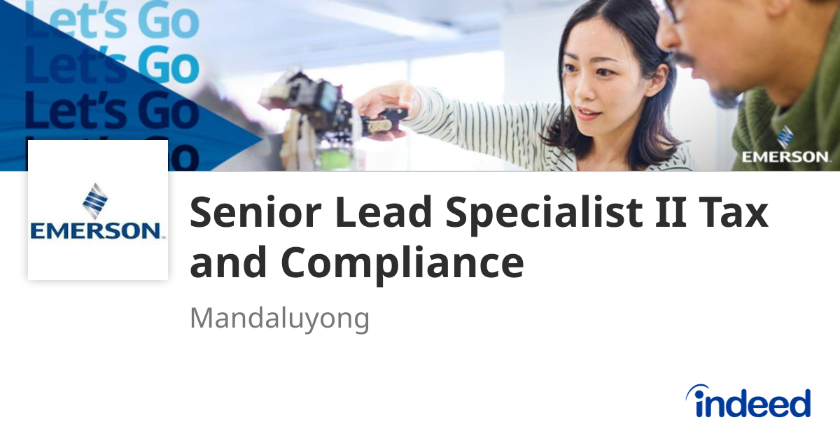 Lead Specialist Tax and Compliance - Mandaluyong - Indeed.com
