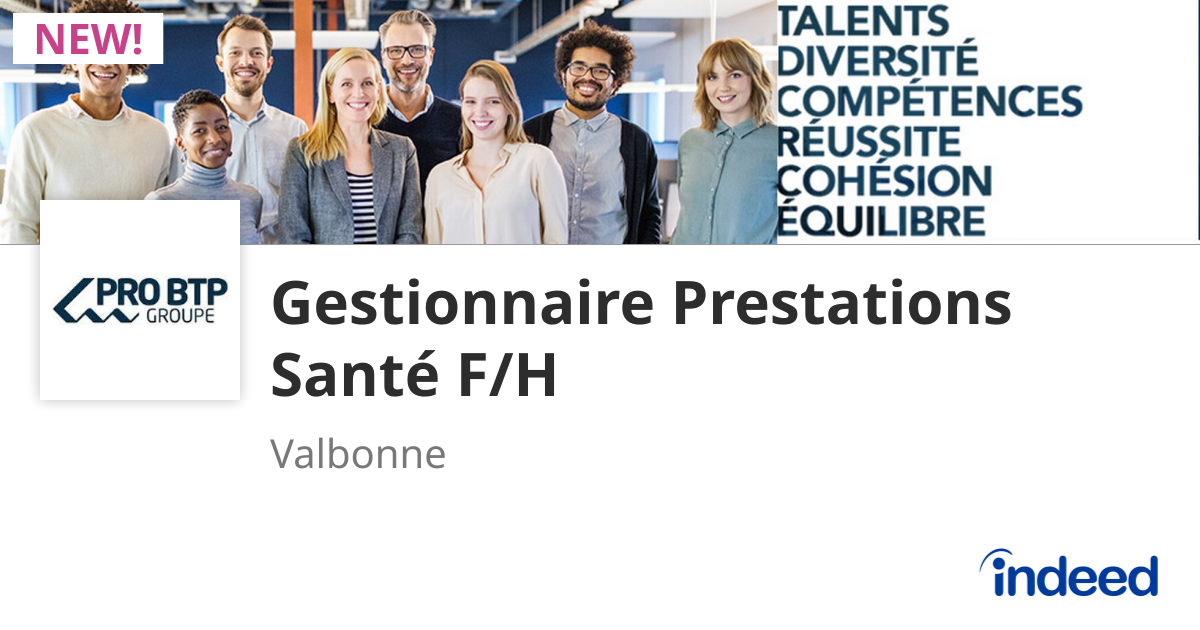 Gestionnaire Prestations Santé F/H - Valbonne (06) - Indeed.com