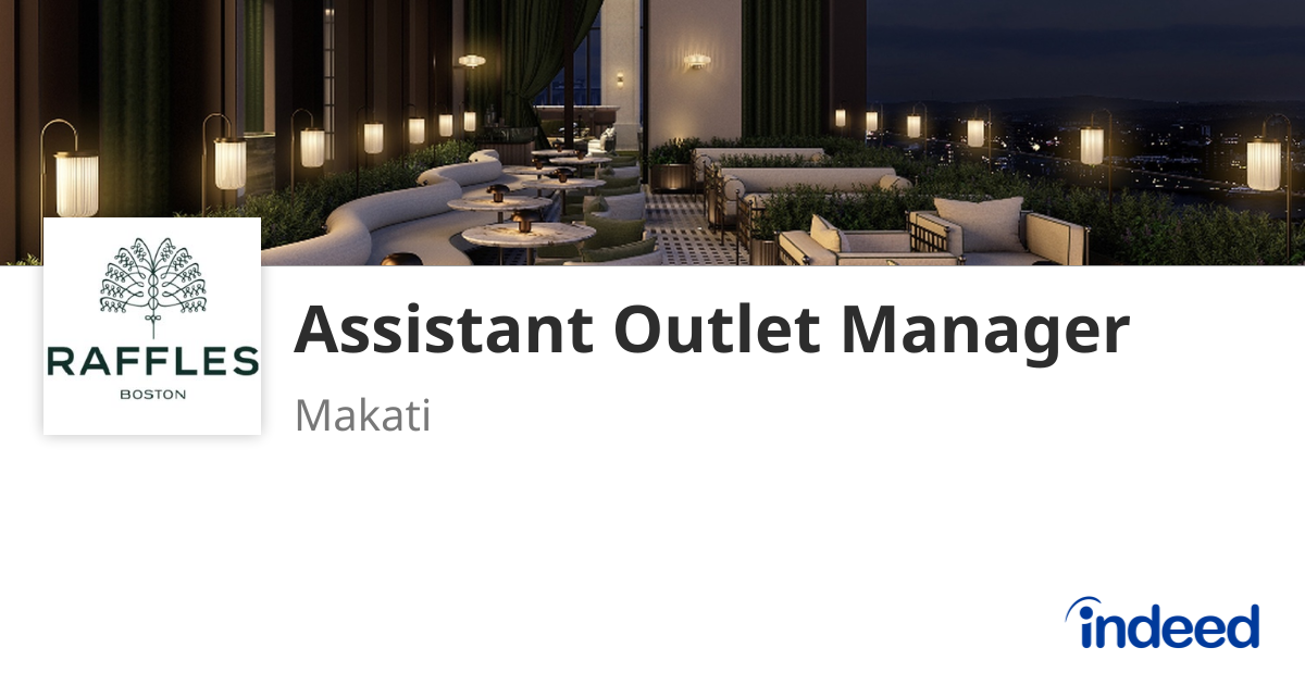 Assistant Outlet Manager - Makati - Indeed.com