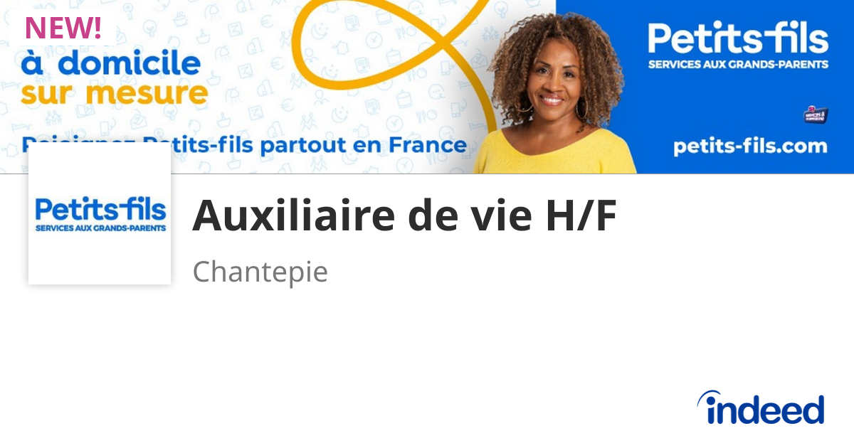 Auxiliaire de vie H/F - 35135 Chantepie - Indeed.com