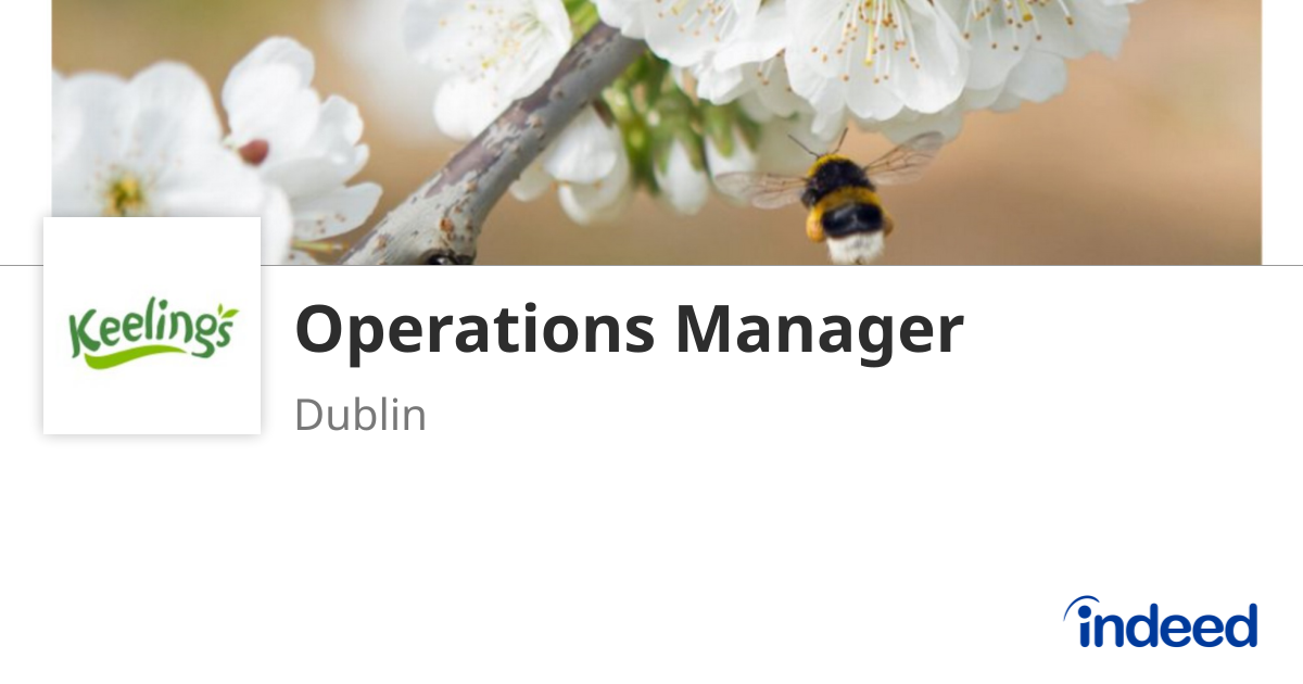 Operations Manager - Dublin, County Dublin - Indeed.com