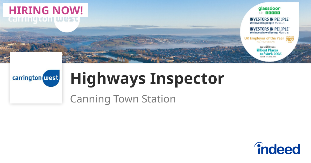 Highways Inspector - Canning Town Station - Indeed.com