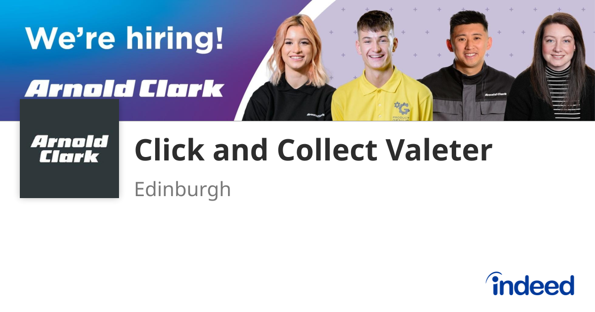 Click and Collect Valeter - Edinburgh - Indeed.com