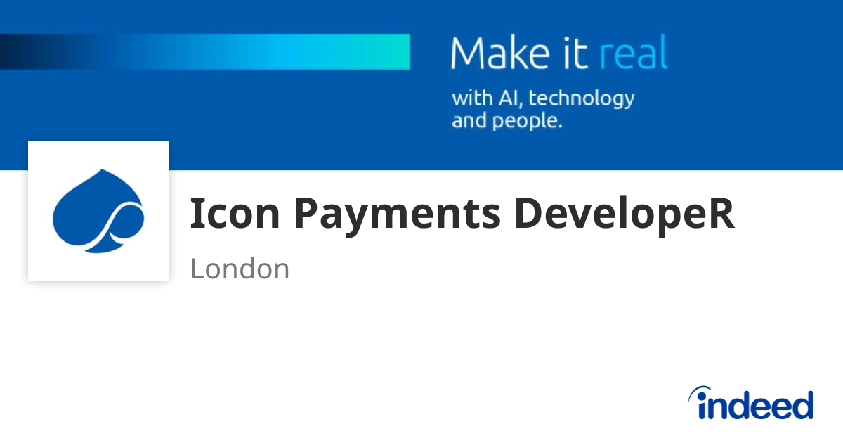 Icon Payments DevelopeR - London - Indeed.com