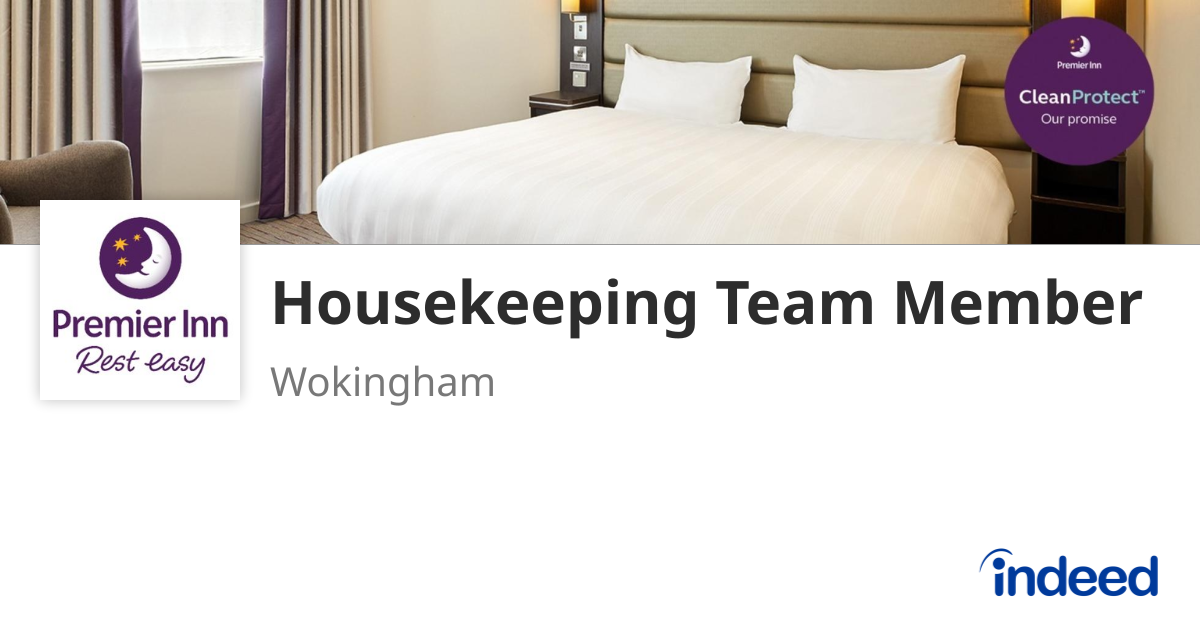 Housekeeping Team Member - Wokingham RG40 2EX - Indeed.com