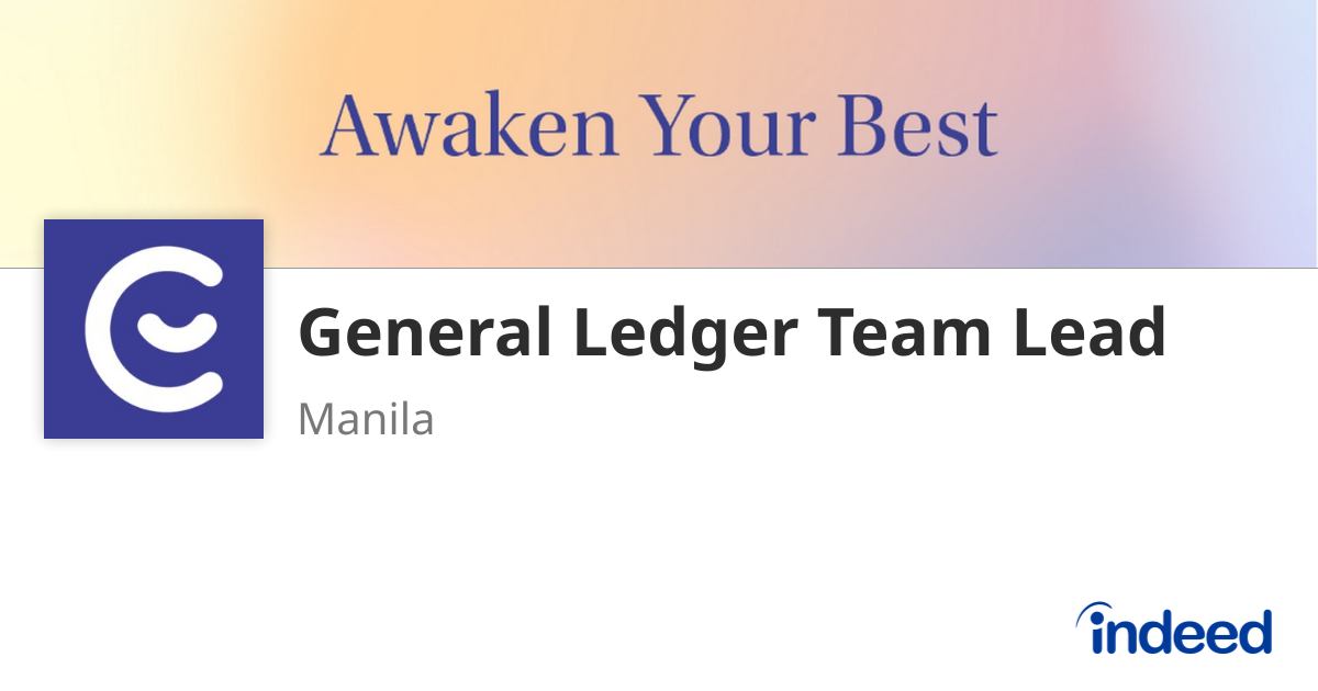 General Ledger Team Lead - Manila - Indeed.com