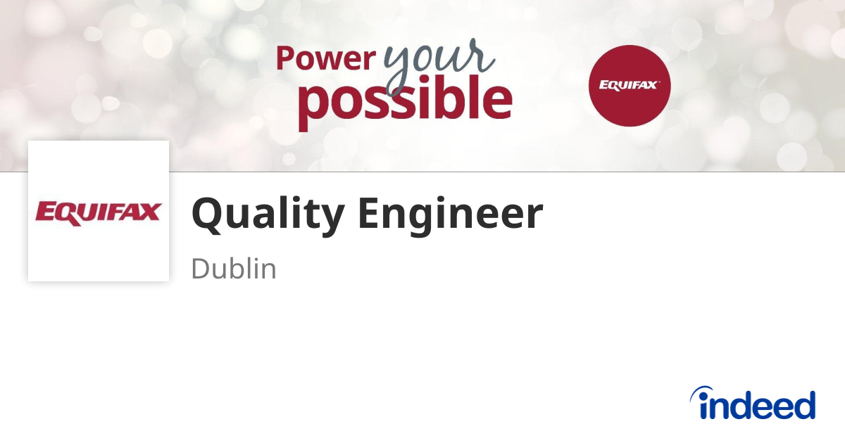 Quality Engineer - Dublin, County Dublin - Indeed.com