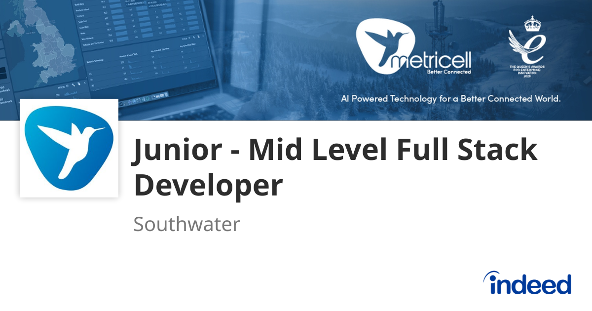 Junior - Mid Level Full Stack Developer - Southwater RH13 5PX - Indeed.com