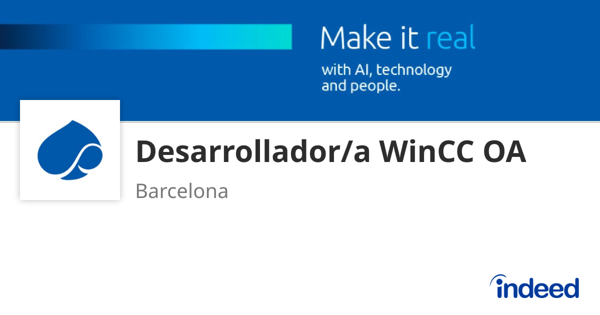 Desarrollador/a WinCC OA - 08005 Barcelona, Barcelona provincia - Indeed.com