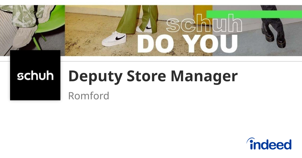 Deputy Store Manager - Romford - Indeed.com