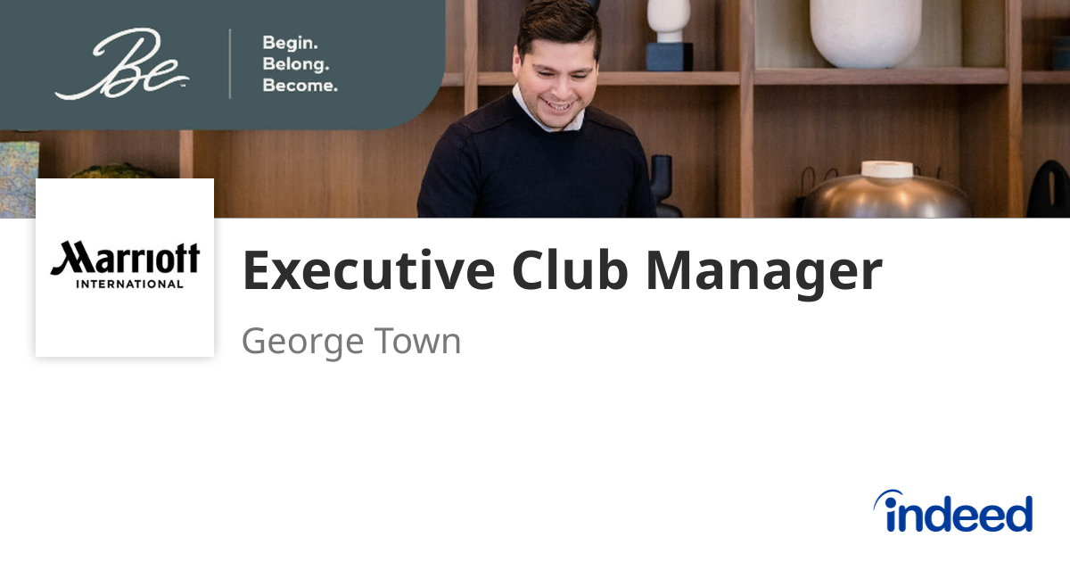 Executive Club Manager - George Town - Indeed.com